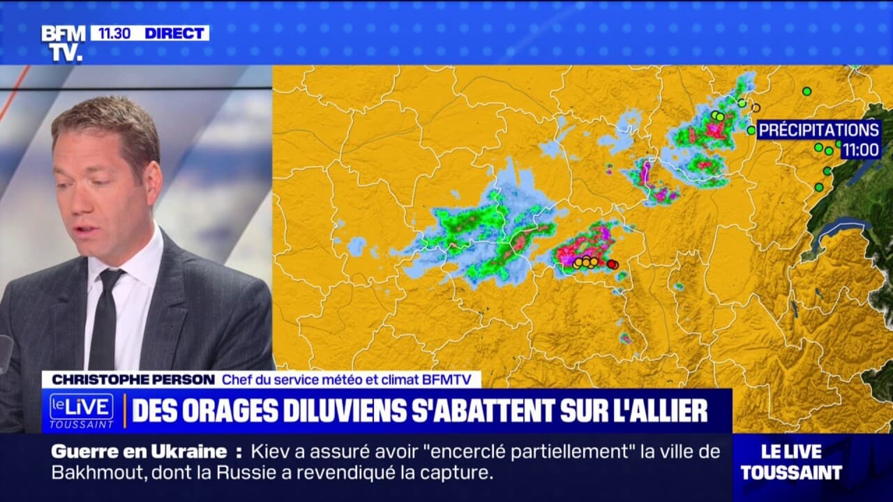 Des orages diluviens s'abattent sur l'Allier
