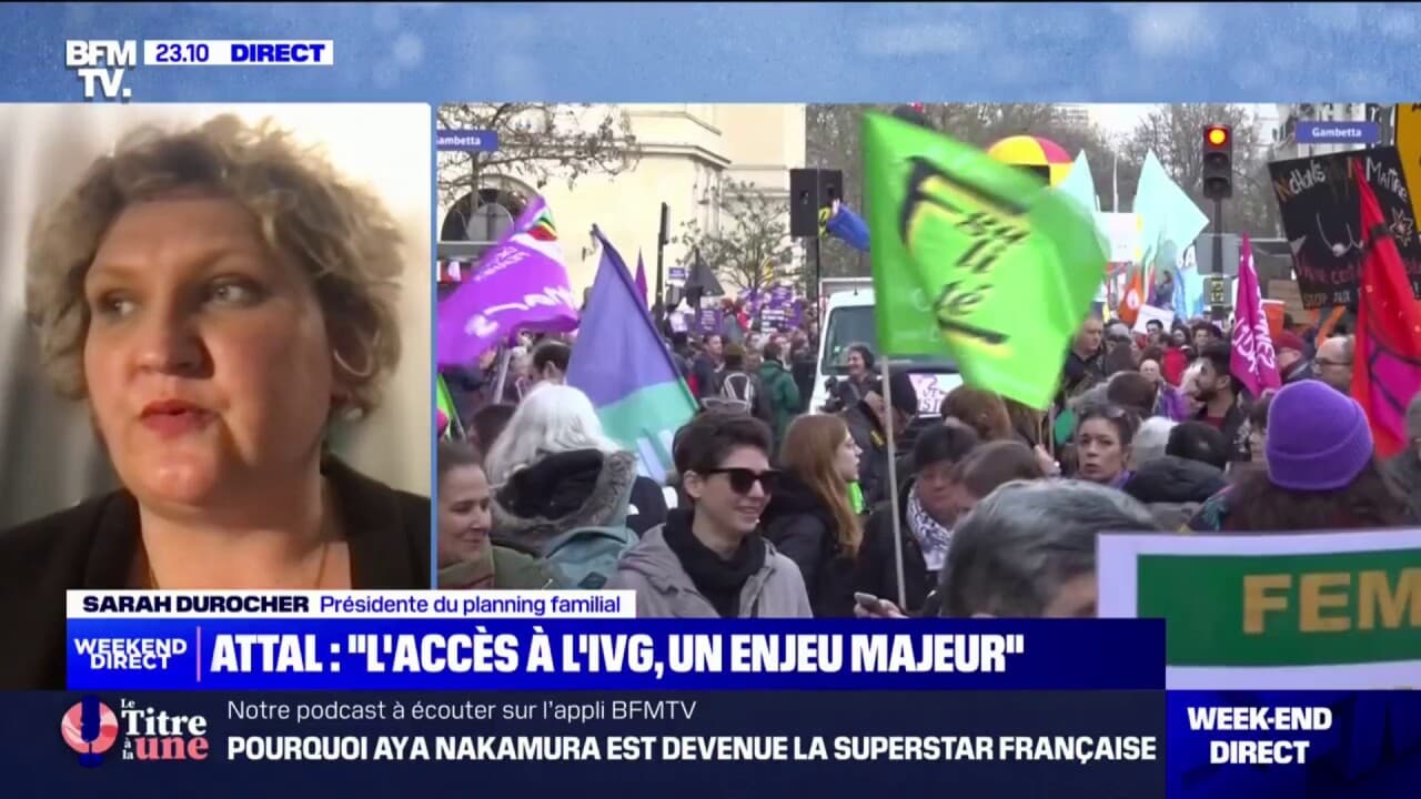 Sarah Durocher (présidente du planning familial): "Aujourd'hui, vous ...