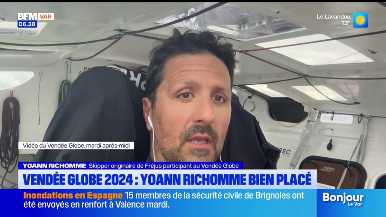 Vendée Globe 2024: Yoann Richomme, originaire de Fréjus, en tête