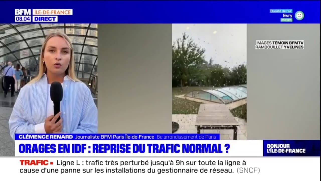Île-de-France: le trafic perturbé sur la ligne J à cause des orages de ce lundi soir