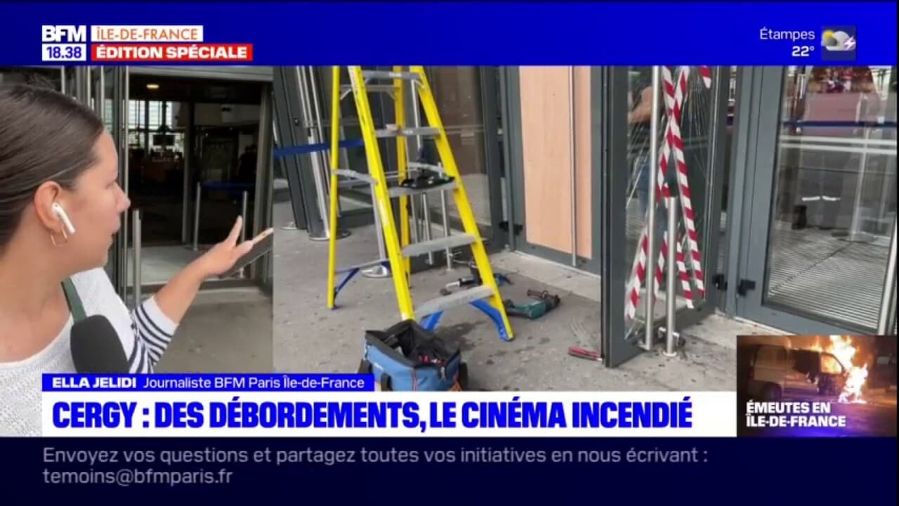 Violences urbaines: un cinéma de Cergy incendié