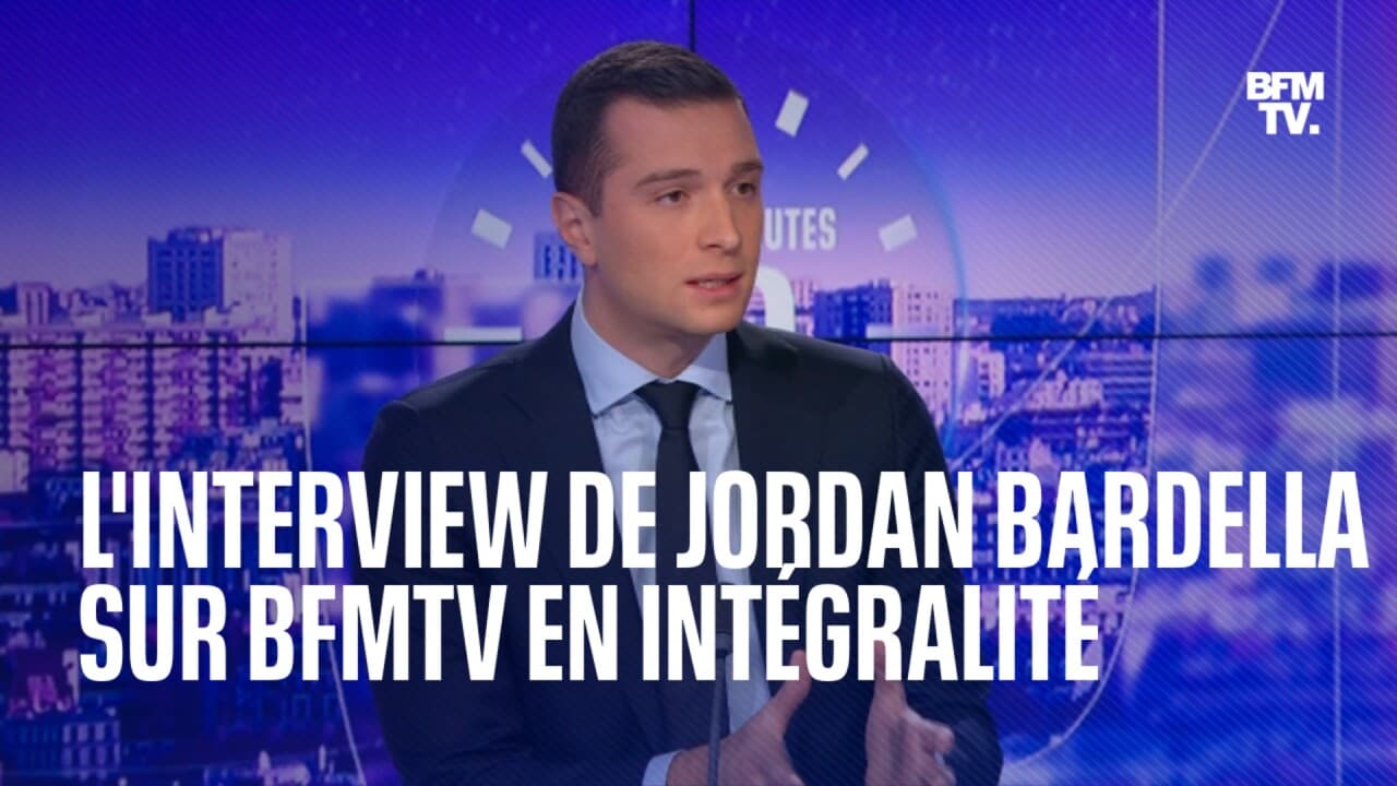 Réforme des retraites: l'interview de Jordan Bardella sur BFMTV en ...