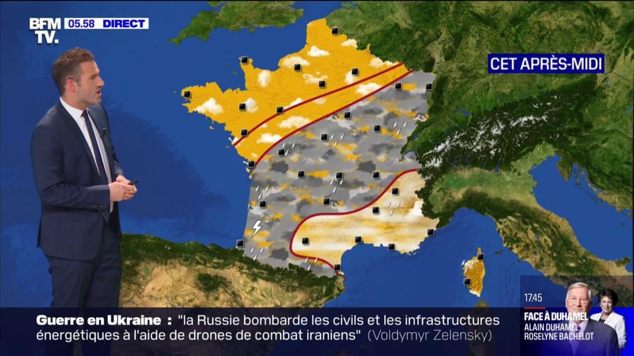 Un temps gris et instable prévu sur une large partie du territoire ce mardi