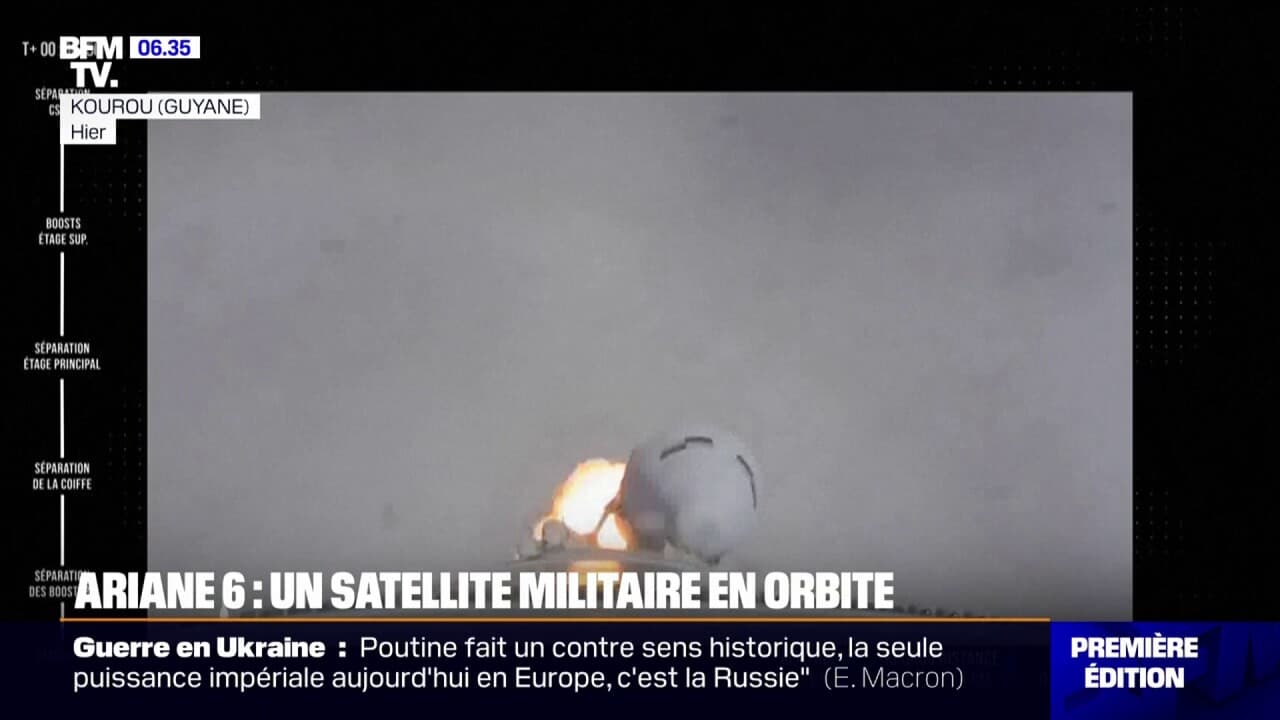 Ariane 6: Arianespace annonce que le satellite militaire a été placé en ...