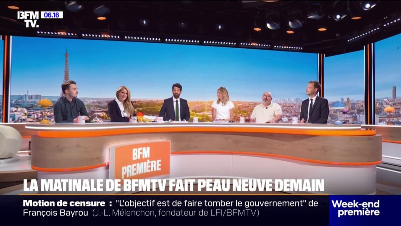 BFM Première: découvrez les coulisses de la nouvelle matinale de BFMTV ...