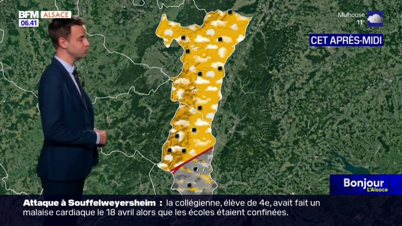 Météo Alsace: un vendredi entre nuages et éclaircies, jusqu'à 16°C à ...
