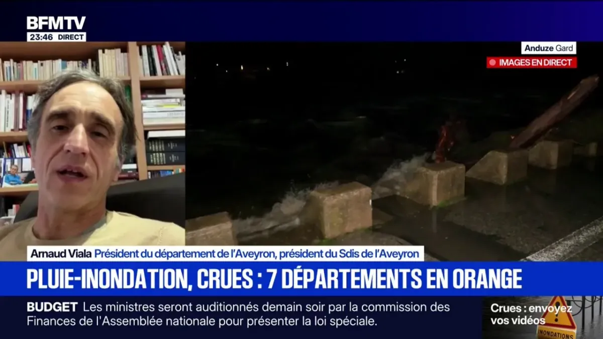 Pluie-inondation: "Nous avons des gros cumuls", constate Arnaud Viala ...
