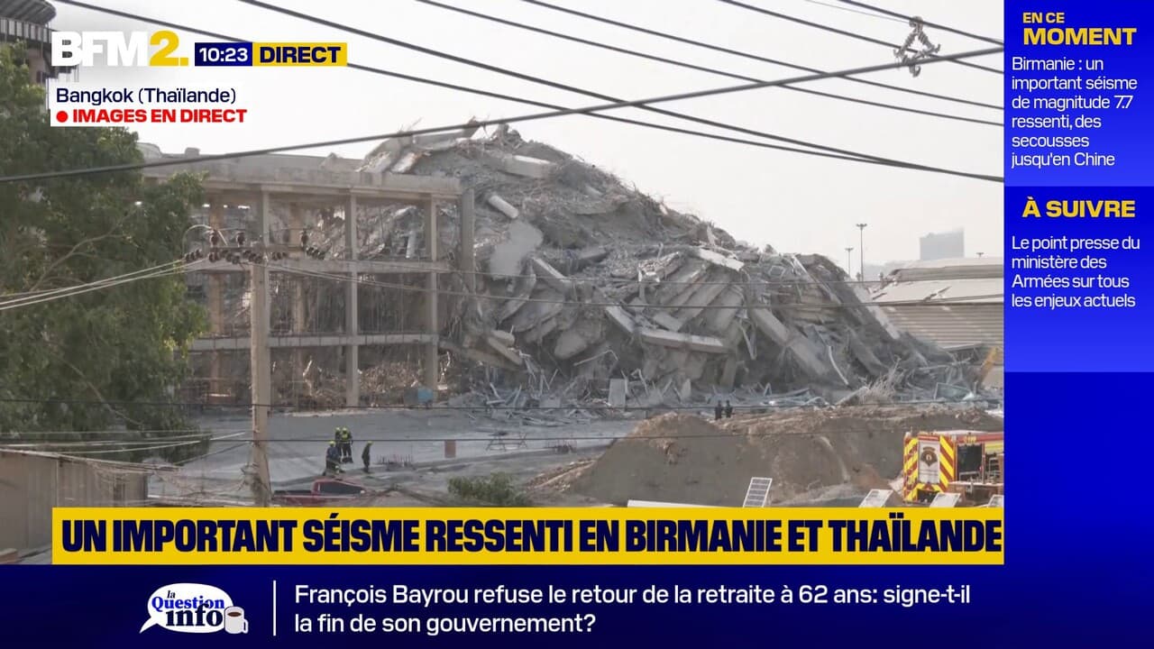 Un puissant séisme frappe la Birmanie. Des secousses ressenties en ...