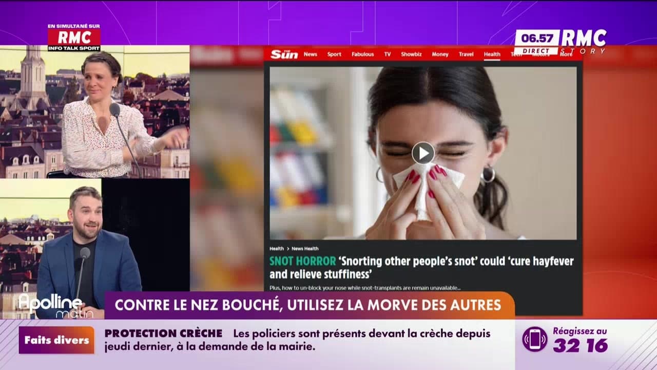 On n'a pas osé vous en parler : Contre le nez bouché, utilisez la morve ...