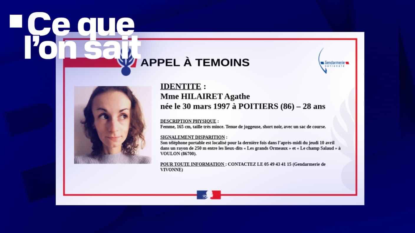 Ce que l’on sait après la "disparition inquiétante" d'Agathe, une ...