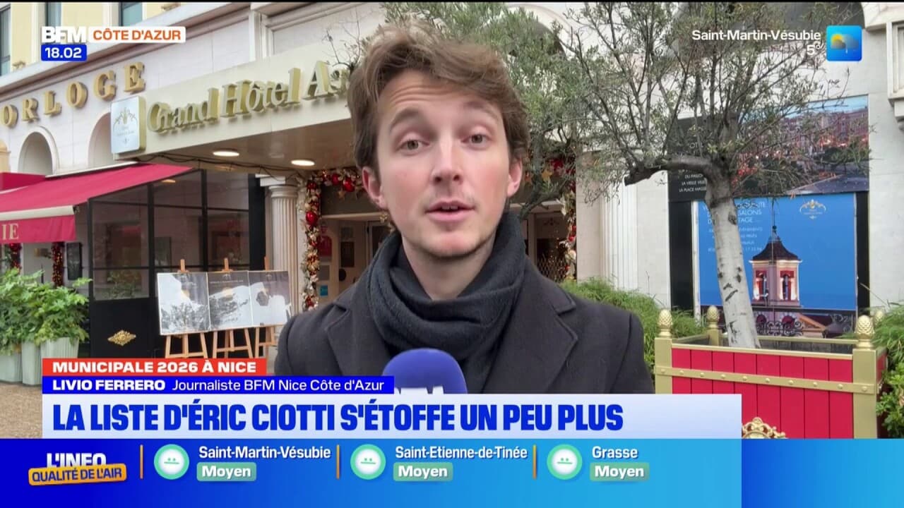 Municipales 2026 à Nice : la liste d’Éric Ciotti s’étoffe un peu plus.