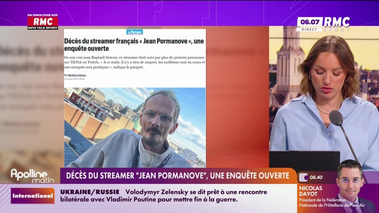 Décès du streamer Jean Pormanove, une enquête ouverte