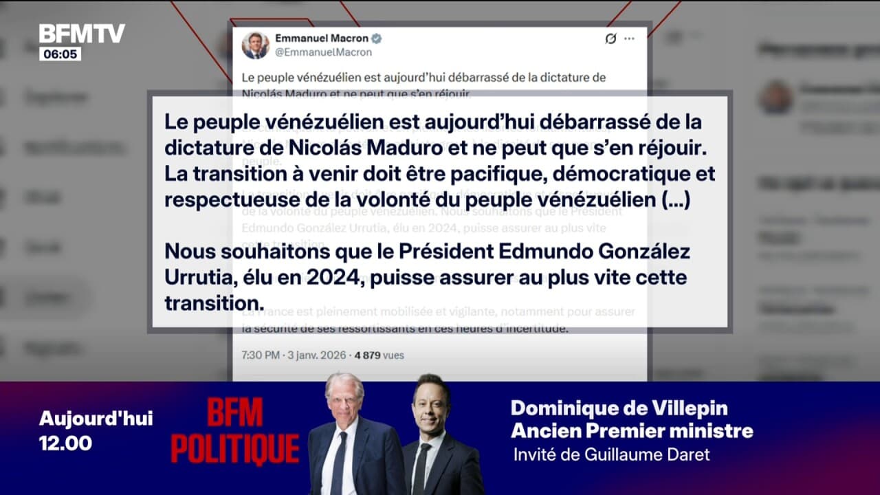 "Le peuple vénézuélien ne peut que s'en réjouir": la réaction d ...