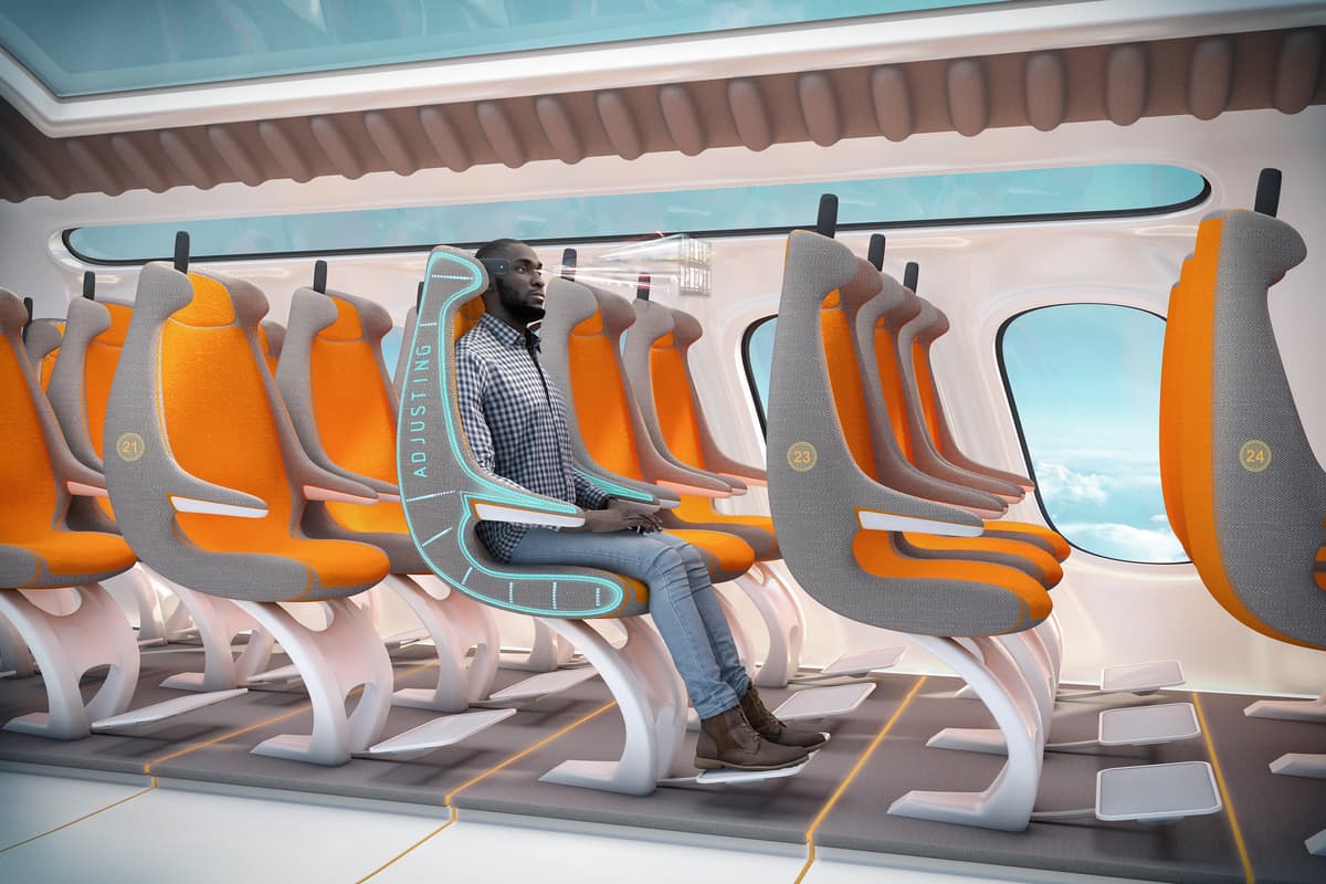 Sièges sensoriels, biométrie... Comment easyJet imagine le voyage en avion en 2070