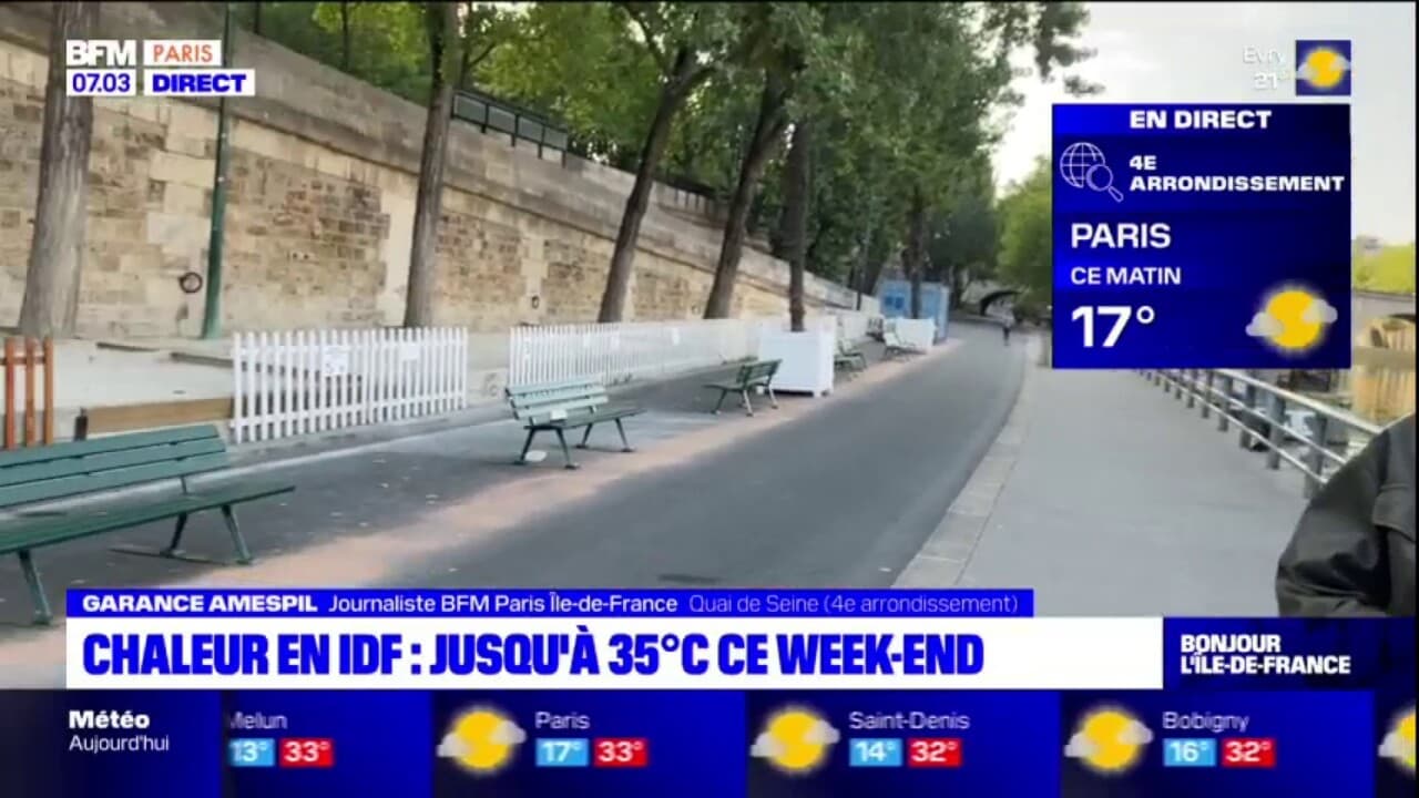 Île-de-France: un début de Paris Plages sous 35°C ce week-end