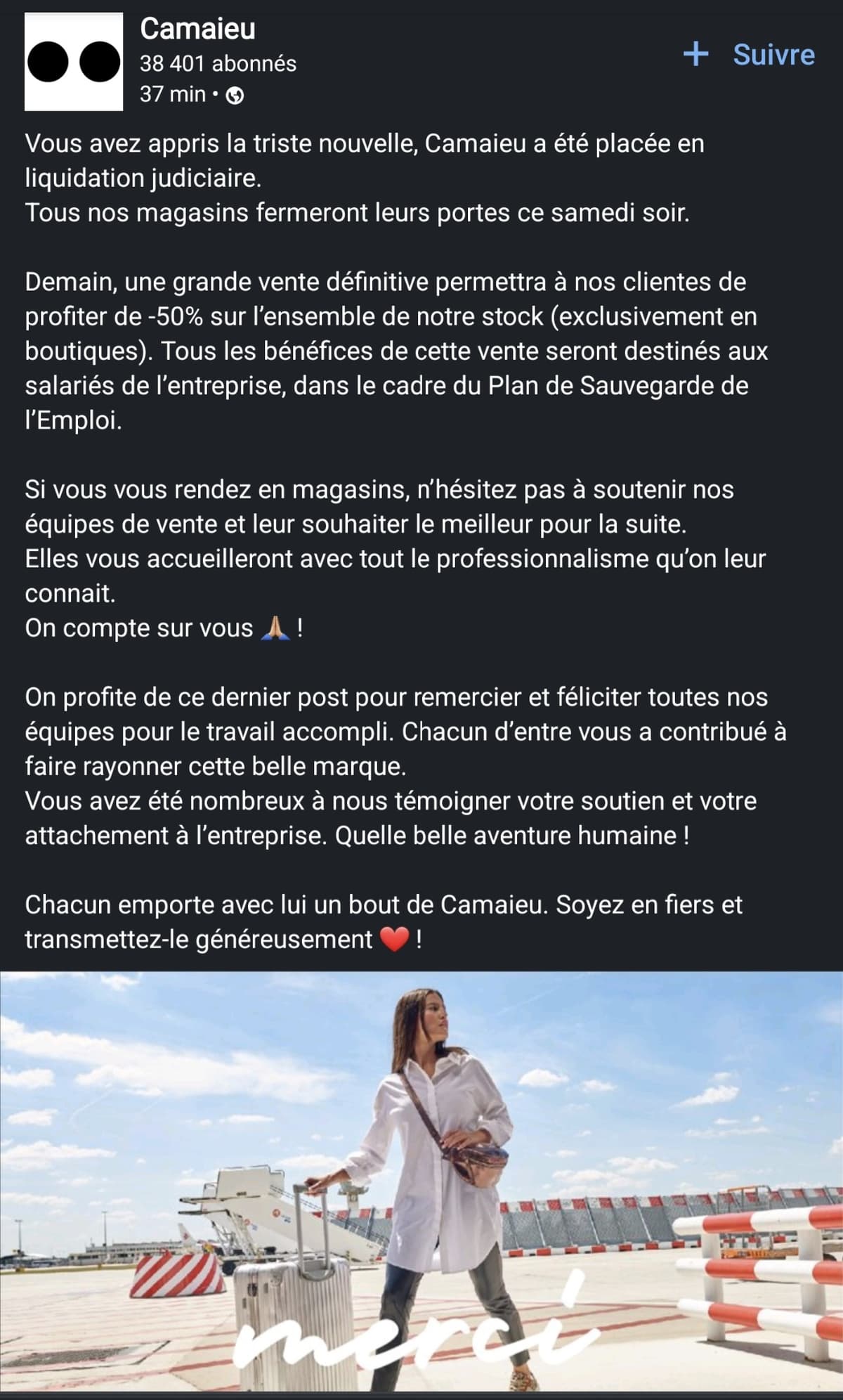 Des files d'attente devant les magasins Camaïeu avant leur fermeture ...