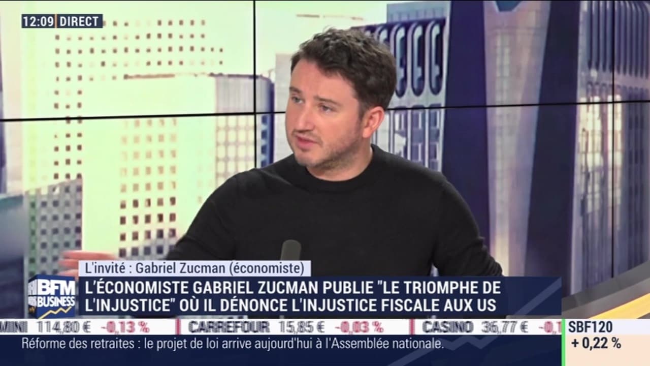 Gabriel Zucman (Economiste) : Zucman révèle que les 400 Américains les plus riches paient un ...