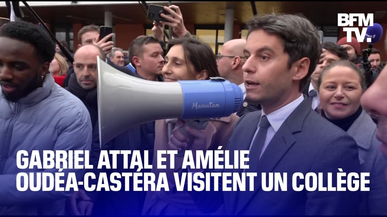 Mégaphone à la main, selfie… Gabriel Attal joue la carte de la jeunesse ... Mégaphone à la main, selfie… Gabriel Attal joue la carte de la jeunesse ...