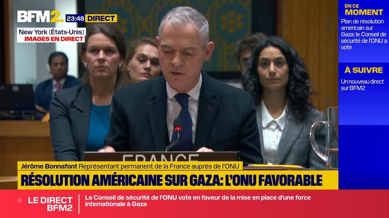 Plan américain pour Gaza: la France "a voté oui afin de répondre aux ...