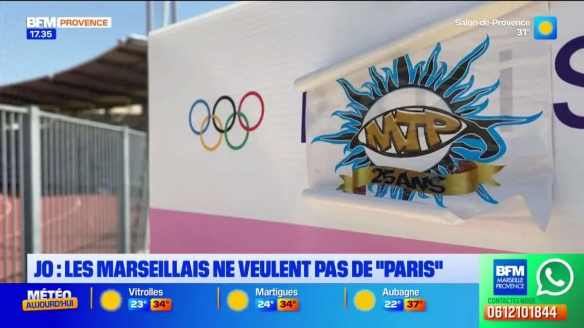 J0 2024: les Marseillais chassent l'inscription "Paris" sur les affiches des épreuves