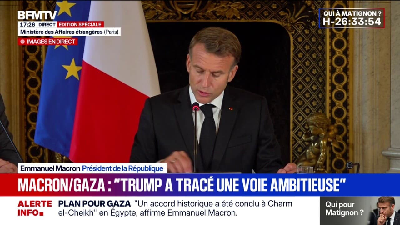 Accord sur Gaza: "La gouvernance de Gaza" doit "exclure complètement le ...