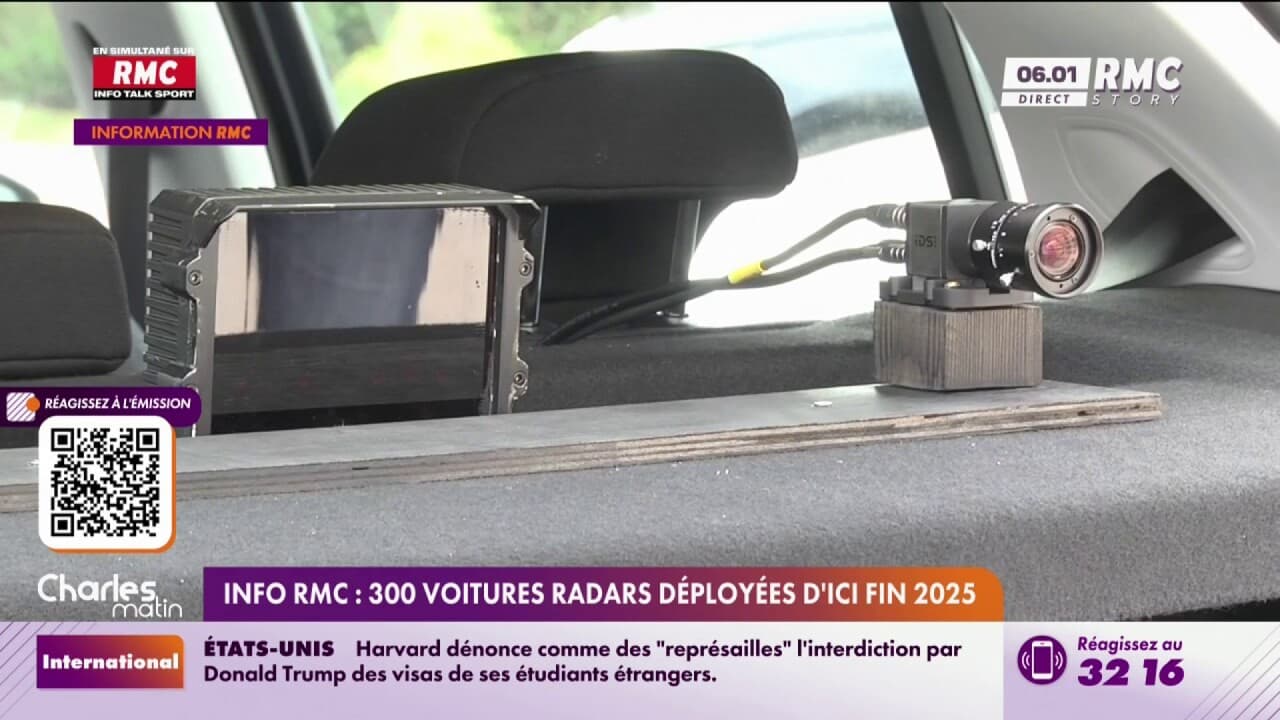 Info RMC: les voitures radars déployées dans 9 nouveaux départements