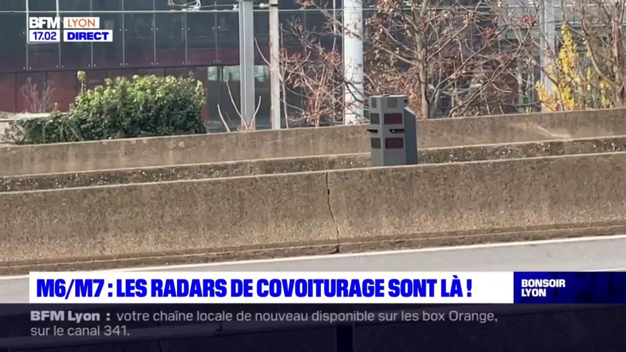 M6/M7: les radars de covoiturage sont en place aux alentours de Lyon