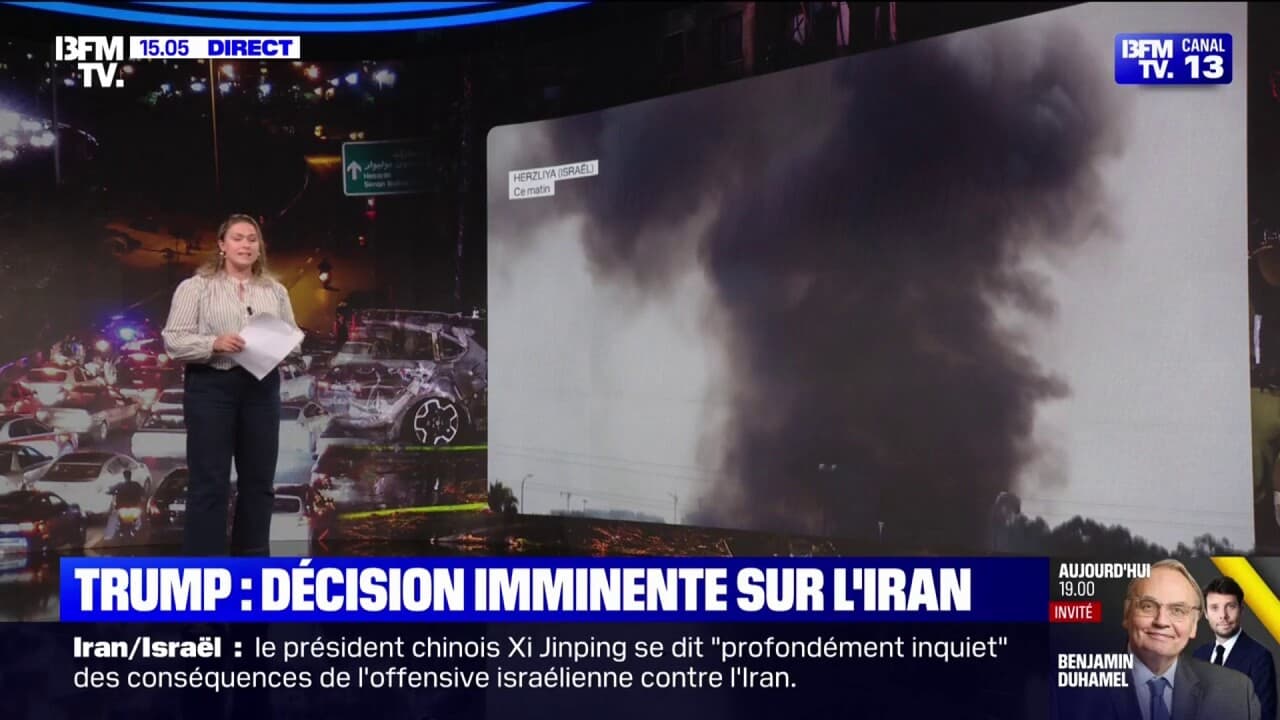 Frappes à Tel-Aviv, chaos à Téhéran: les images du 5e jour de conflit ...