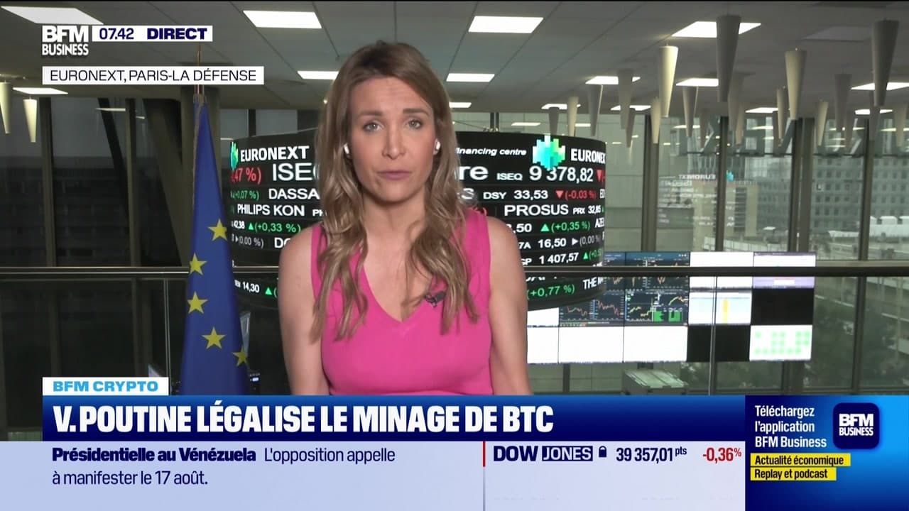 BFM Crypto : Vladimir Poutine légalise le minage de BTC - 13/08
