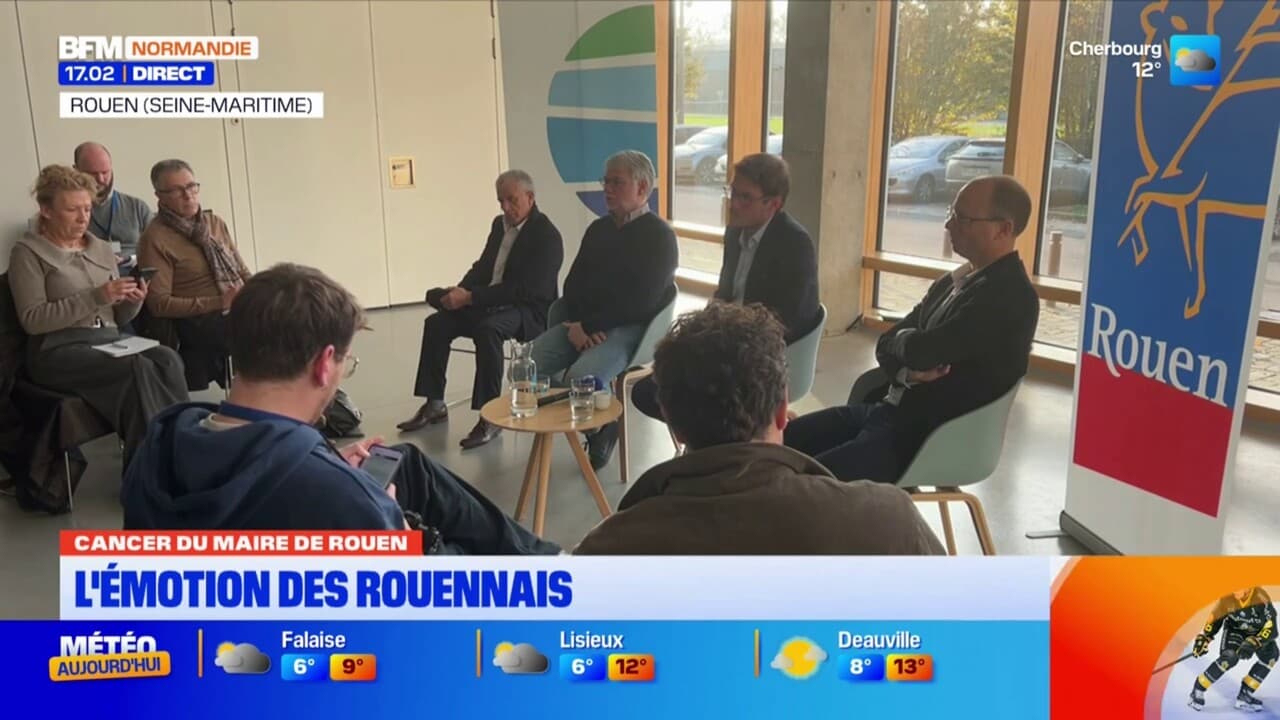 Rouen: l'émotion des habitants après l'annonce du cancer du maire ...