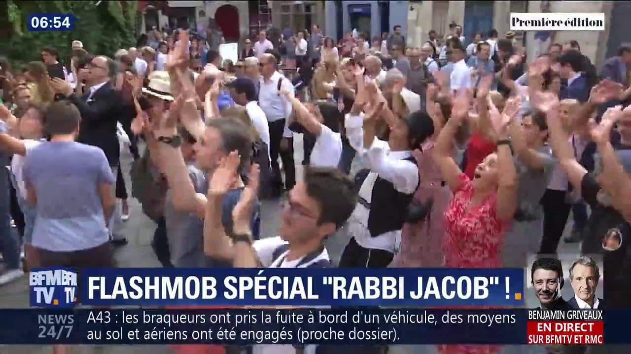 200 fans de "Rabbi Jacob" refont la danse iconique du film à Paris, 46 ...