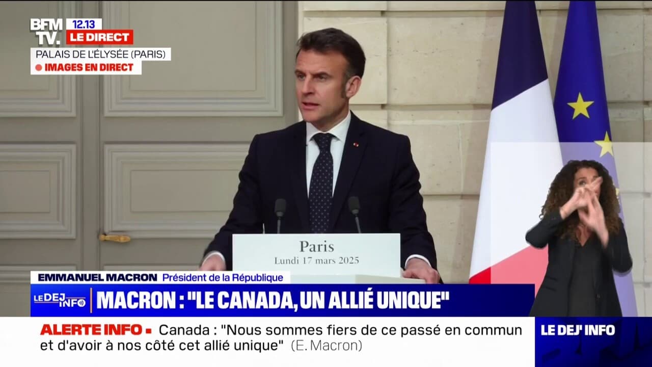 Emmanuel Macron: "Le Canada est pour nous un ami unique"