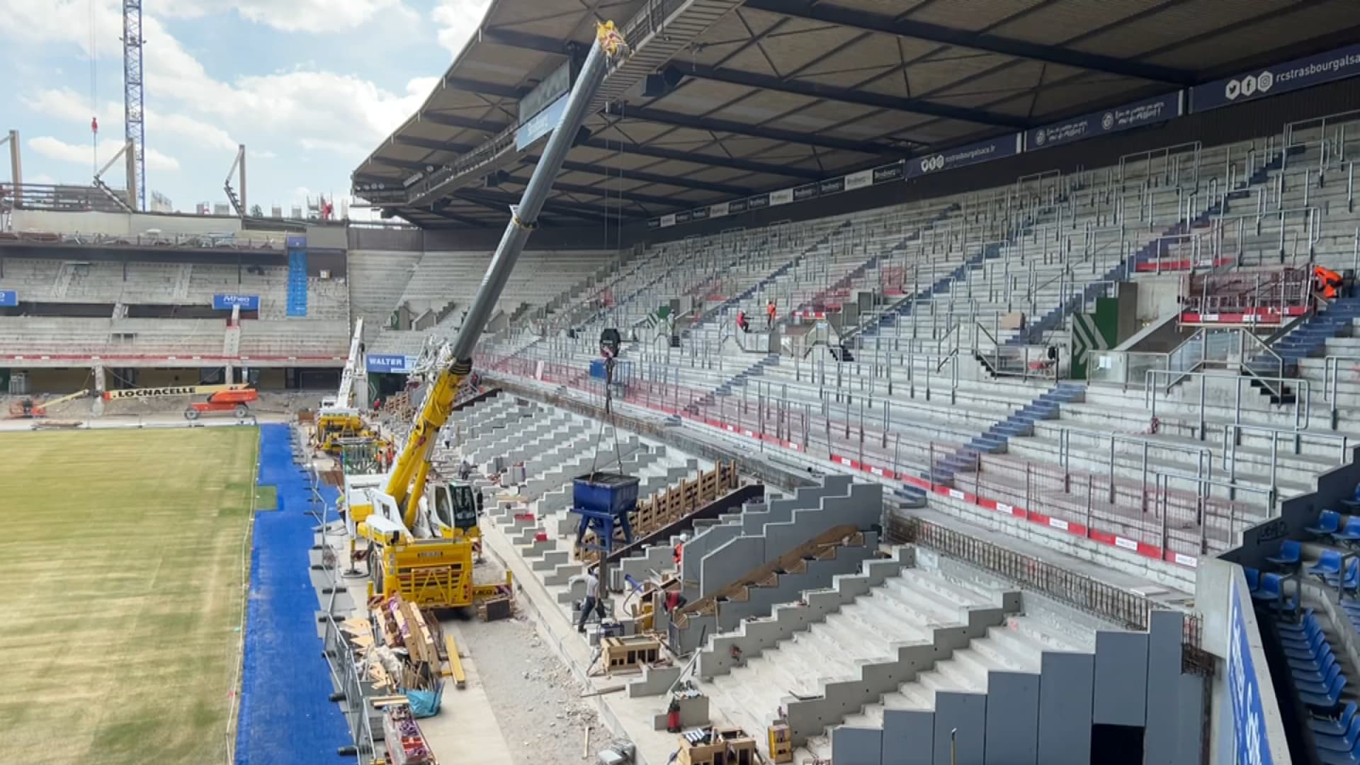 Strasbourg: le chantier du stade de La Meinau entre dans une nouvelle phase