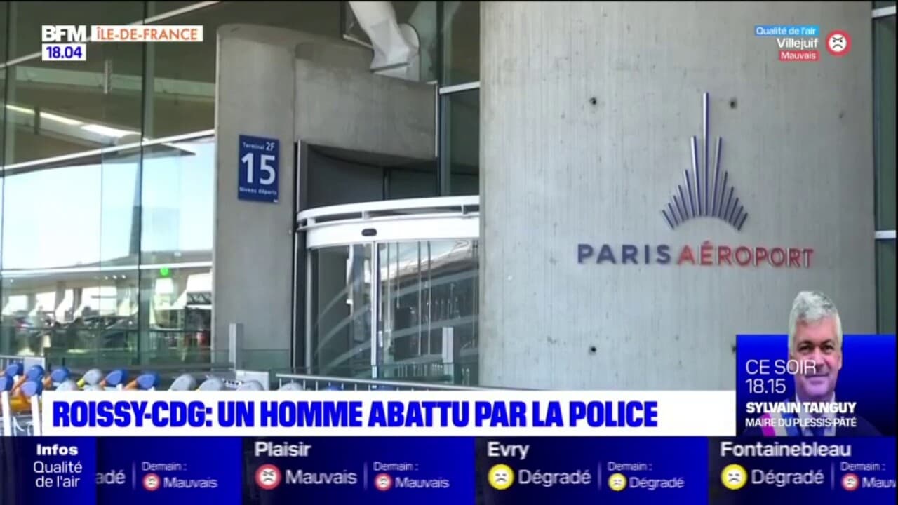 Roissy: la police ouvre le feu sur un individu armé d'un couteau dans ...