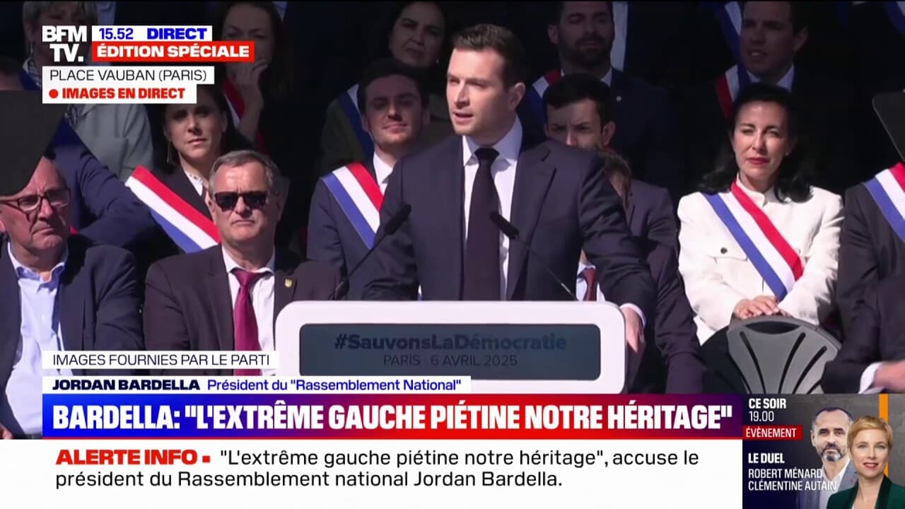 Jordan Bardella: "Le 31 mars 2025 restera une date sombre dans l ...