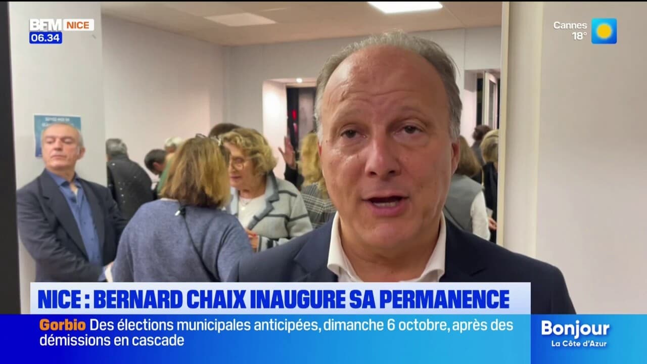 Nice: le député UDR Bernard Chaix inaugure sa permanence dans le ...