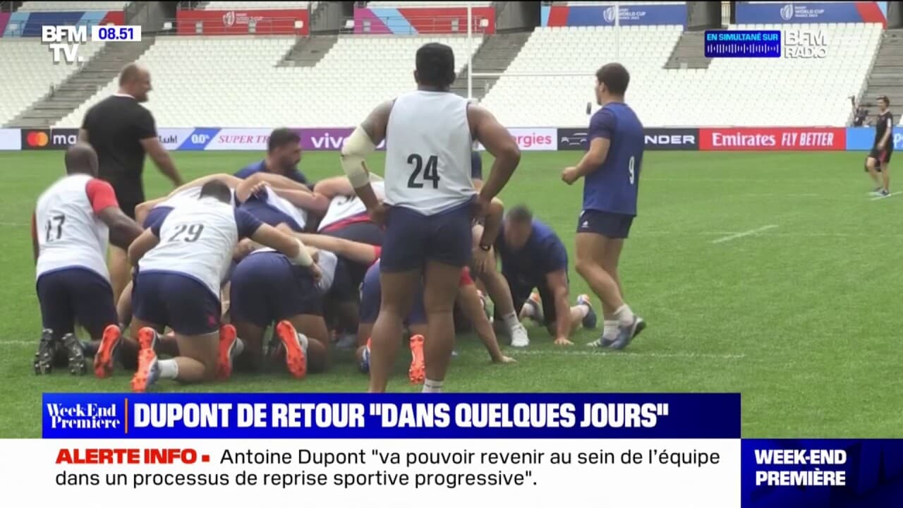 XV de France: Antoine Dupont "va pouvoir revenir" dans l'équipe "dans ...