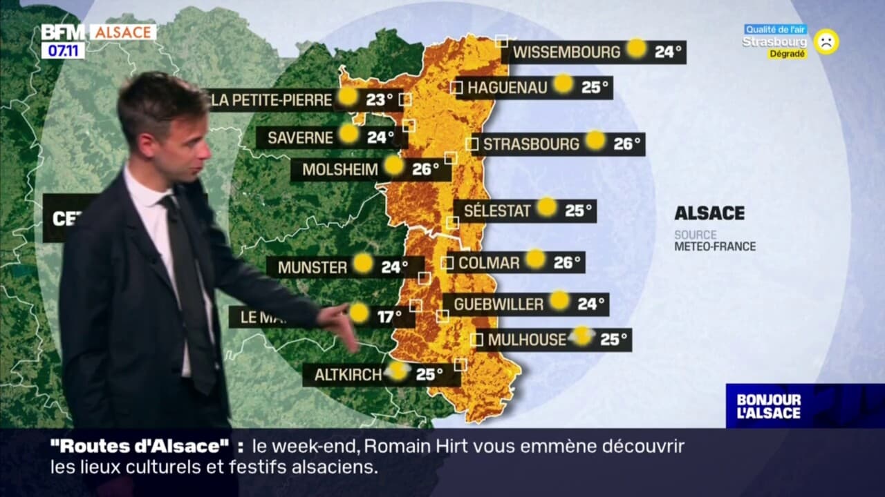 Météo Alsace: une très belle journée ce mardi, jusqu'à 26°C à ...