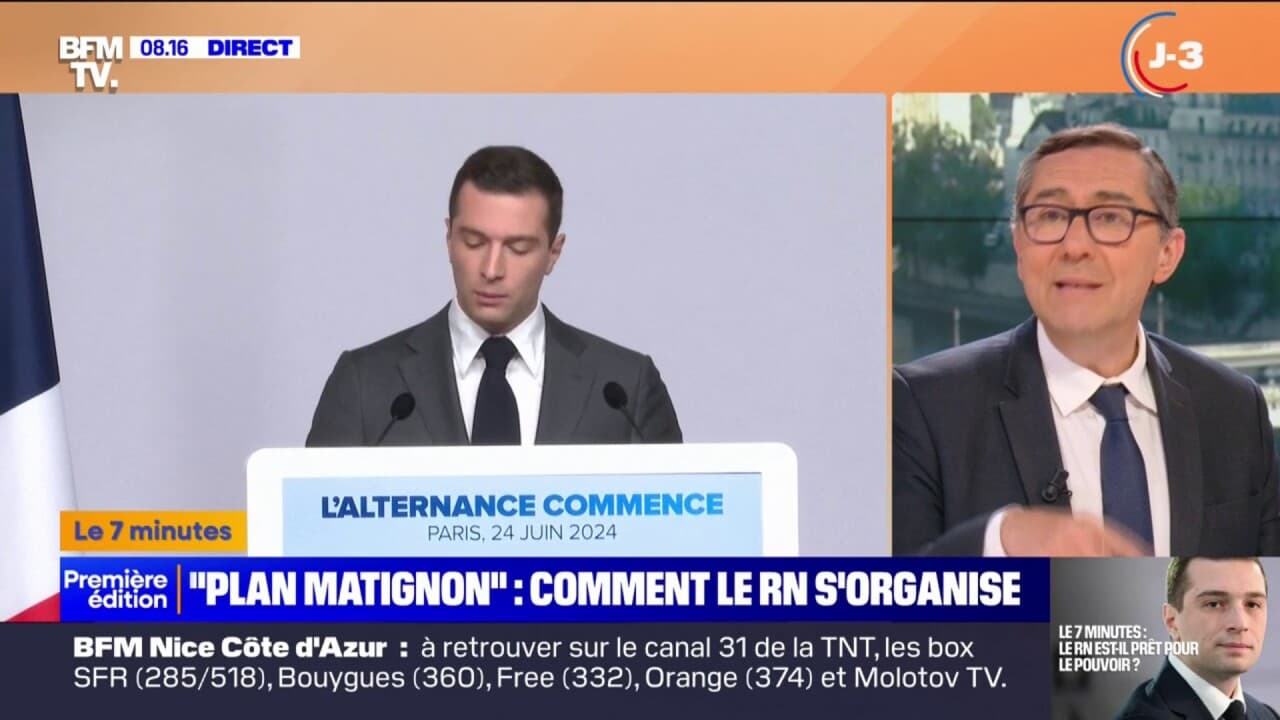 7 MINUTES POUR COMPRENDRE - "Plan Matignon": comment le RN s'organise ...