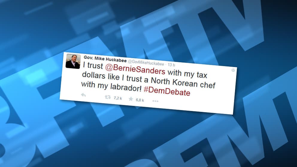 Présidentielle américaine: le tweet douteux d'Huckabee pendant le débat ...