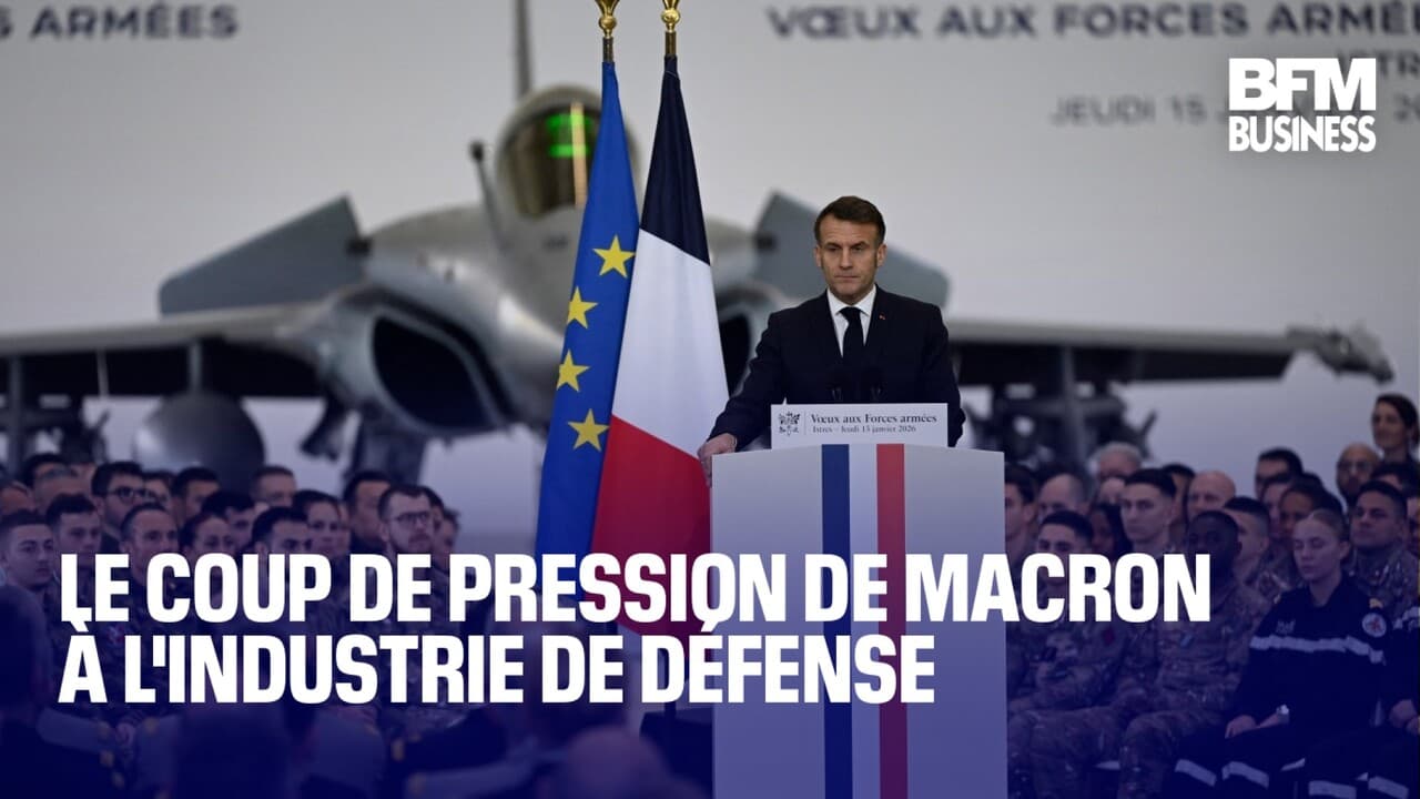 Le coup de pression de Macron à l'industrie de défense