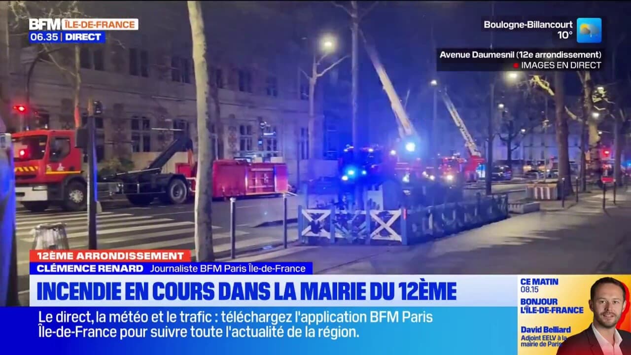 Paris: un incendie ravage la mairie du 12e arrondissement en pleine nuit