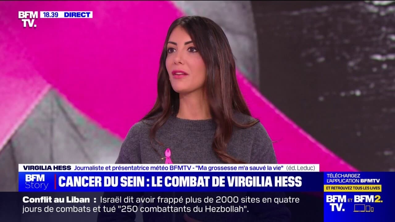 Cancer du sein: Virgilia Hess, présentatrice à BFMTV, raconte dans un livre comment elle a ...