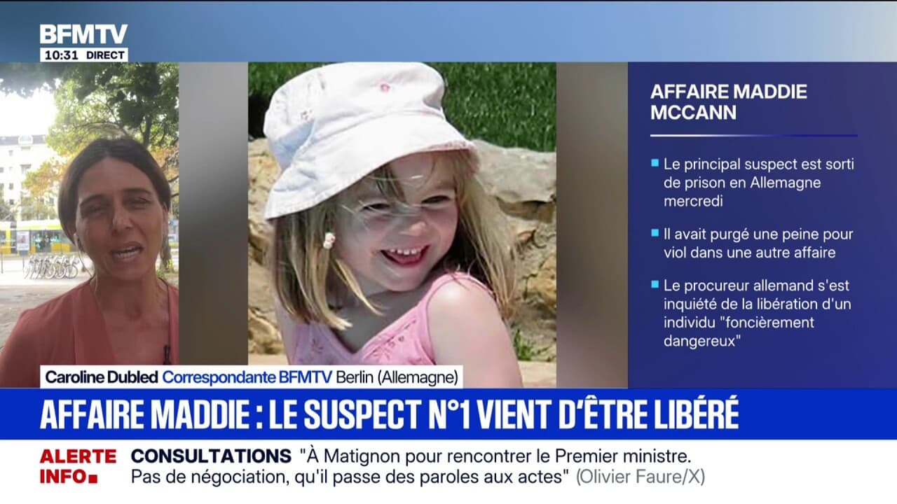 Ce que l'on sait du principal suspect dans l'affaire Maddie McCann libéré ce mercredi
