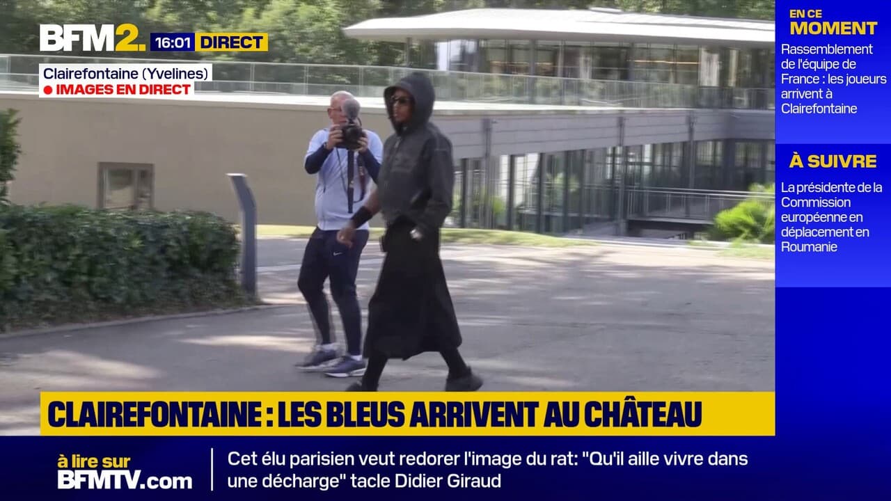 Jules Koundé est arrivé à Clairefontaine, pour le rassemblement de l ...