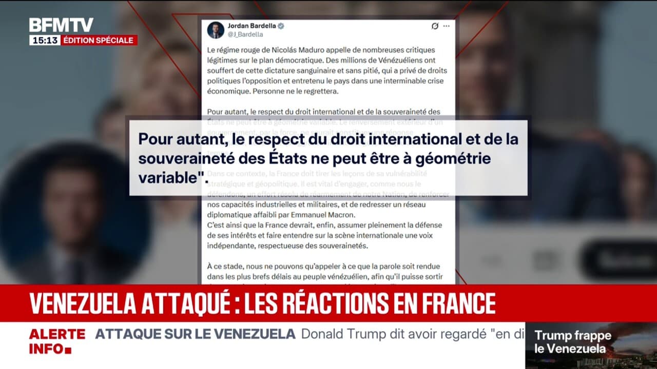 Attaque au Venezuela, Nicolás Maduro capturé et exflitré... Les ...