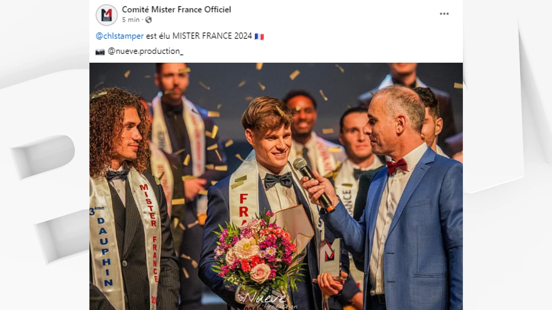 Mister France 2024: Charles Stamper, Mister Rhône-Alpes, remporte le ...