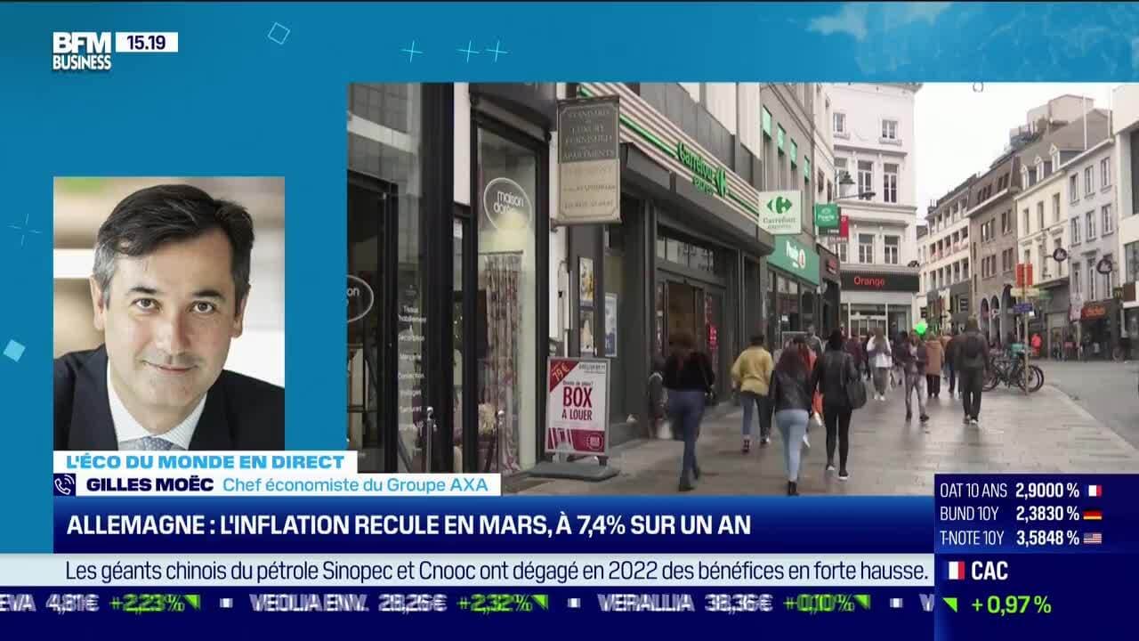 Gilles Moëc (Groupe AXA) : Allemagne, l'inflation recule en mars à 7,4% ...