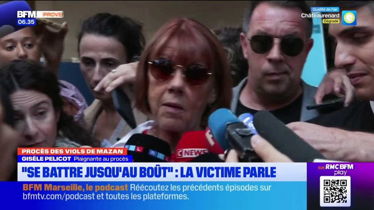 Procès des viols de Mazan: "se battre jusqu'au bout", la victime témoigne pour la première fois