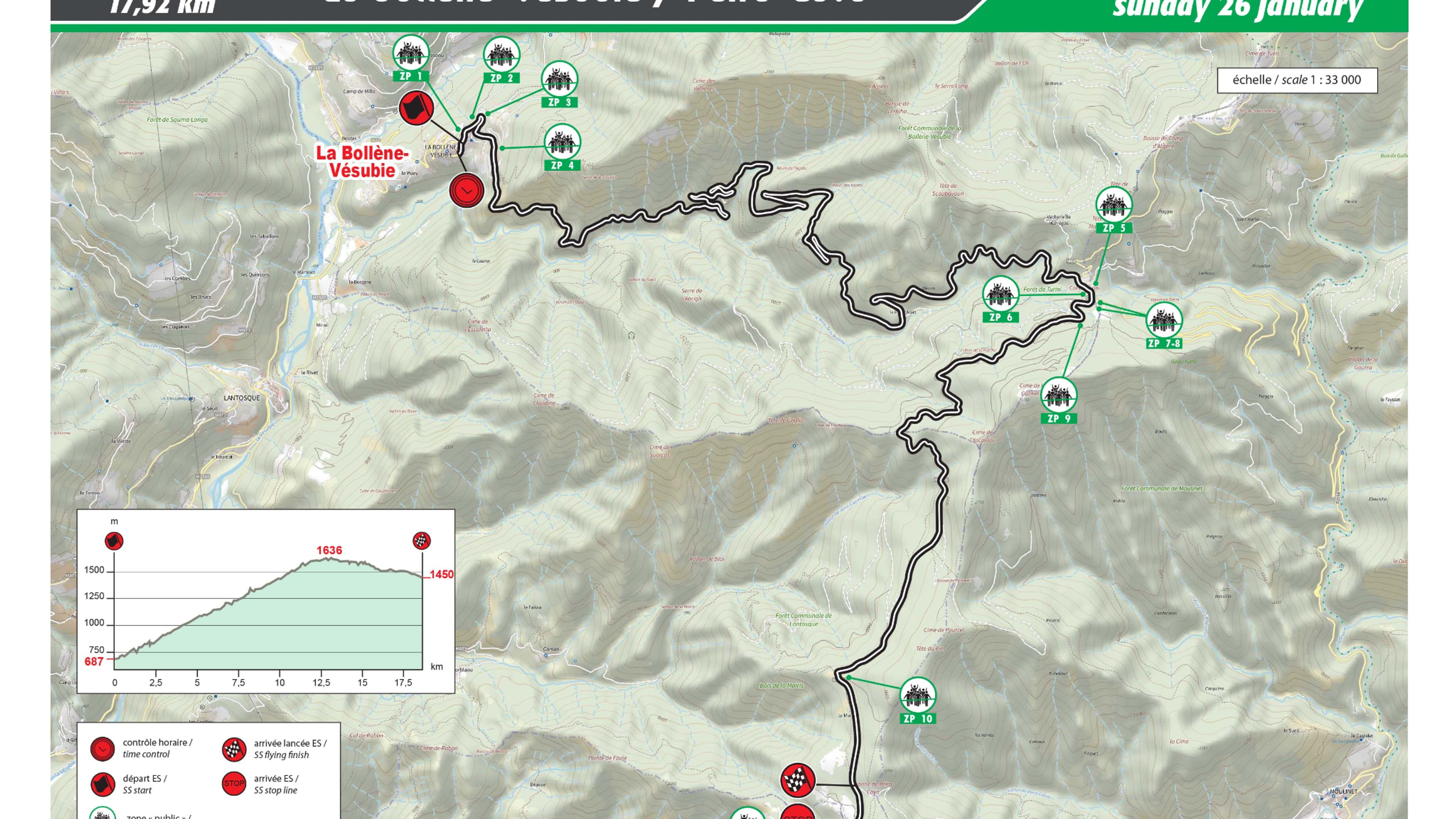 Rallye Monte-Carlo 2025: le tracé détaillé des spéciales